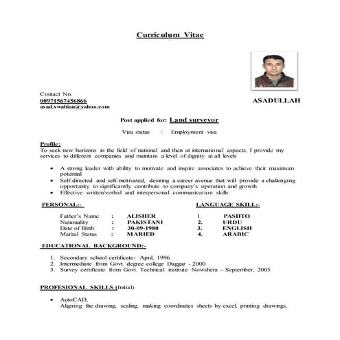 asad updated cv | DOCX
