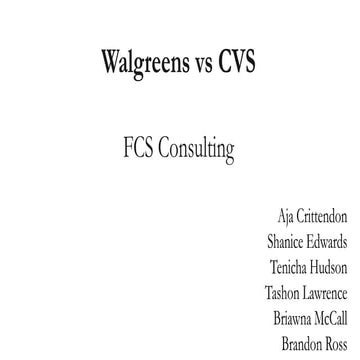 MAR 3720 - Walgreens vs. CVS PP | PPT