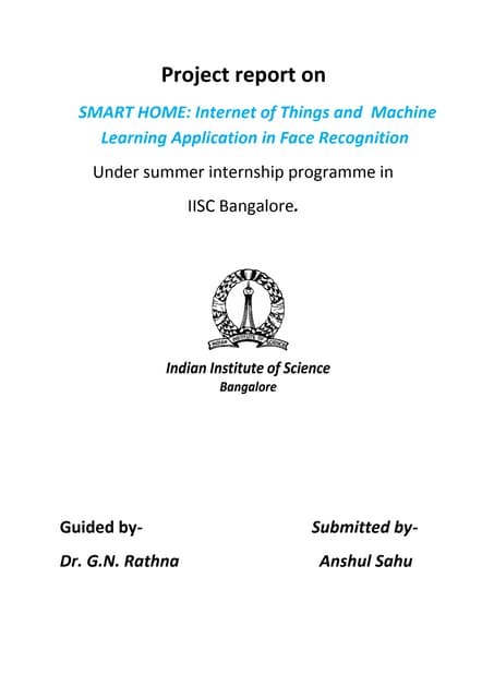 IoT Project Analysis Report of Year 1 - Project Semester 2. | PDF