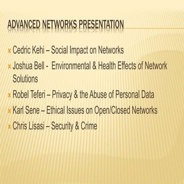 N3275466 - Final Presentation Advance network (1) | PPT