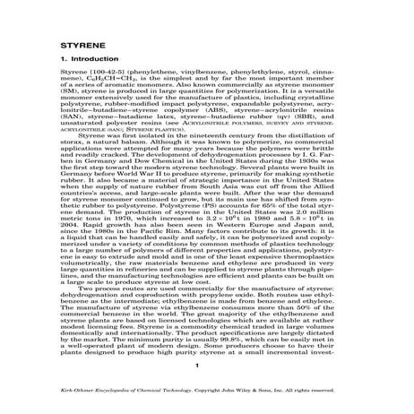Safe handling and_storage_of_styrene_monomer | PDF