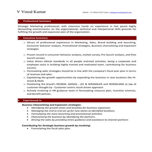 Vinod Resume | PDF