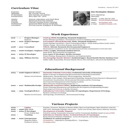 KCN_CV_ENG_2017 | PDF