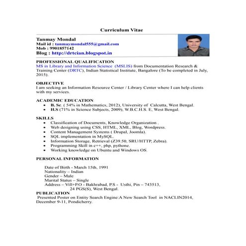 CV-Tanmay | PDF