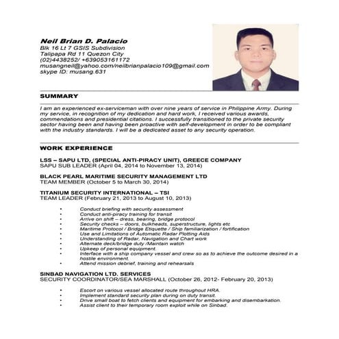 Neil Brian NEWEST RESUME | PDF