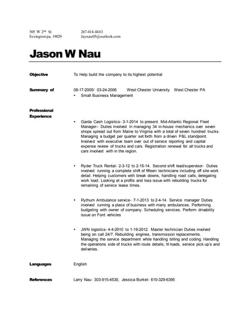 Jcole resume | DOCX | Business | Business and Finance