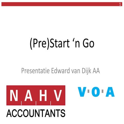 (Pre)Start 'n Go - NAHV Accountants 2015 | PDF