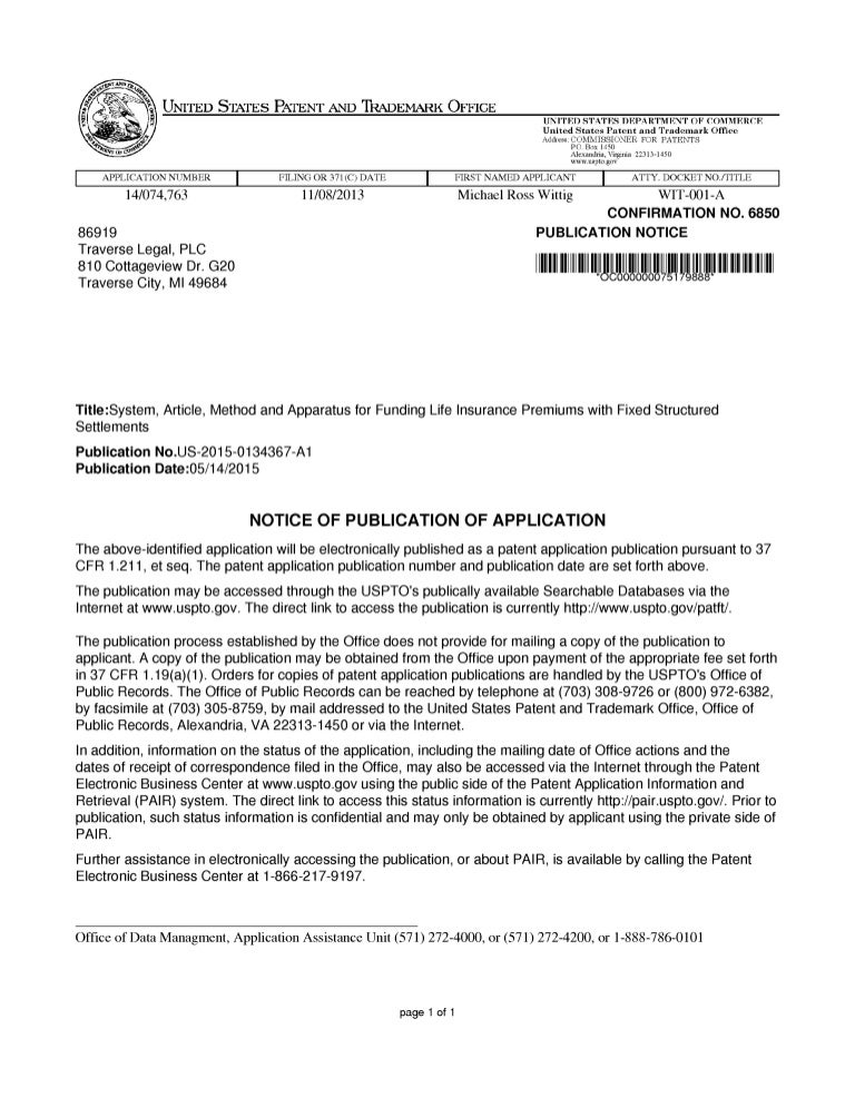 2015 05 15 Notice of Publication