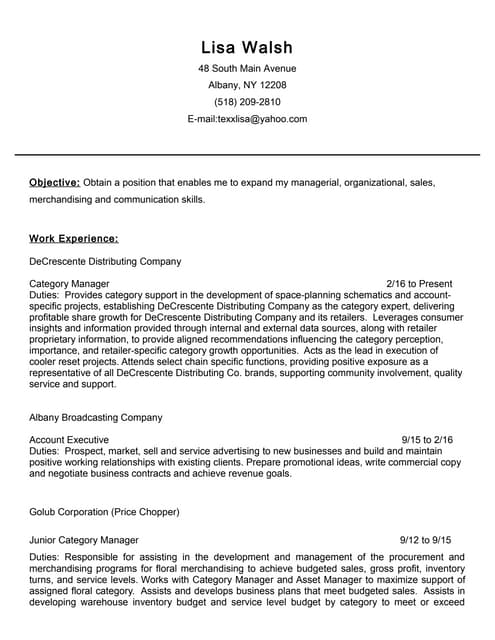 Joan Maxwell resume June 2016 | DOCX | Business | Business and Finance