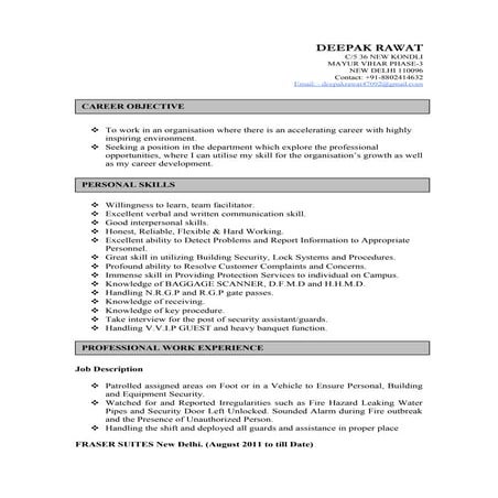 Deepak Rawat CV | DOC