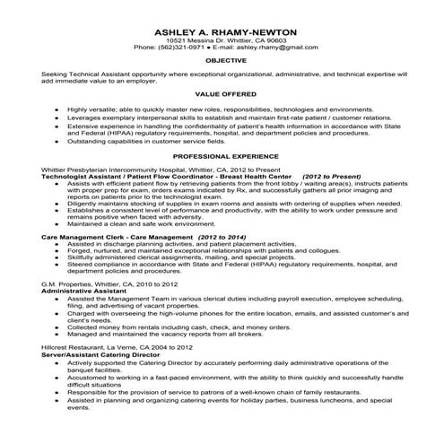 Janelle Gowens CST Resume | DOC