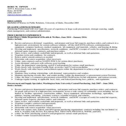 Resume - March 2016 | DOCX