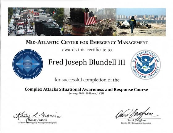 FEMA EMG-137 Complex Attack Situational Awareness & Response | PPT