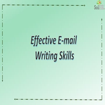 Effective Email Writing | PPTX | Email | Internet