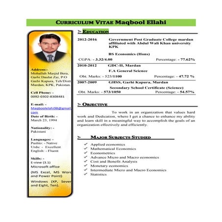 MAQBOOL CV | PDF