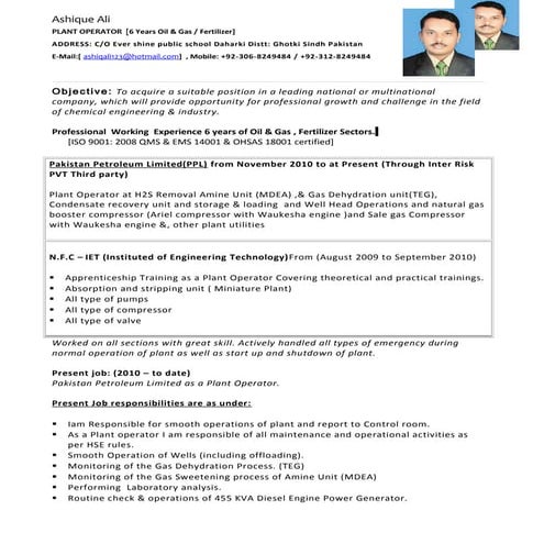 Ashique Ali Updated CV | PDF