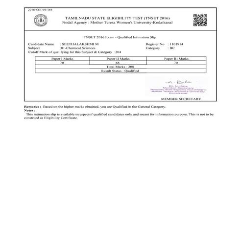 Qualified_Intimation_Slip_1101914 (2) | PDF