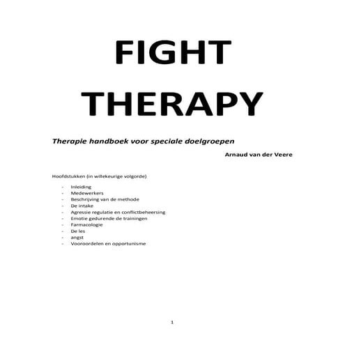 FIGHT THERAPY | PDF | Physical Therapy | Wellness