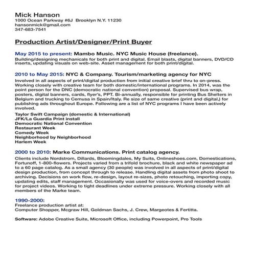 M.Hanson_Production_Designer_Gen | PDF