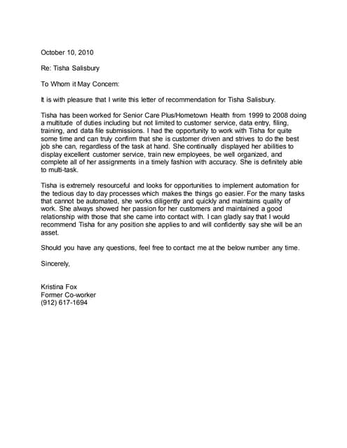 Reference Letter - Debra Gehring | PDF