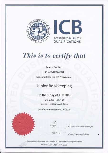 Pastel Payroll Certificate | PDF