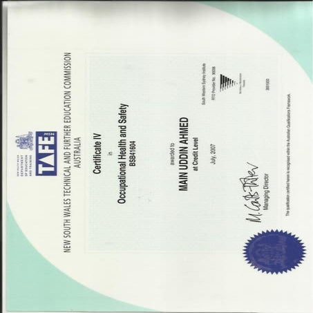 TAFE Certificate - New | PDF