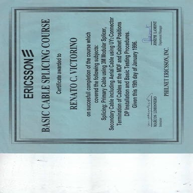 Certificate-Ericsson | PDF