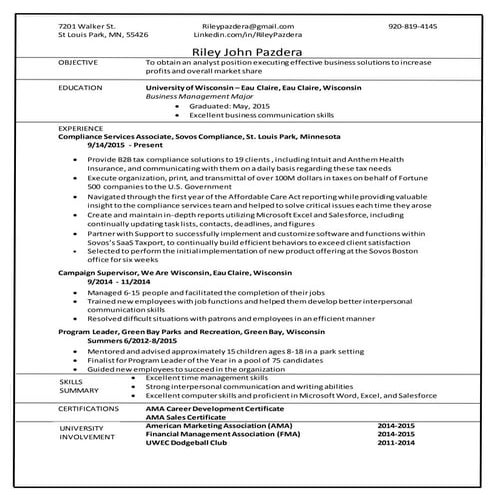 RileyPazdera_Resume_10092016 | DOCX
