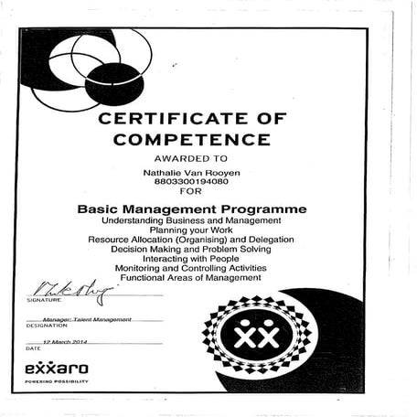 Certificate in BMP | PDF