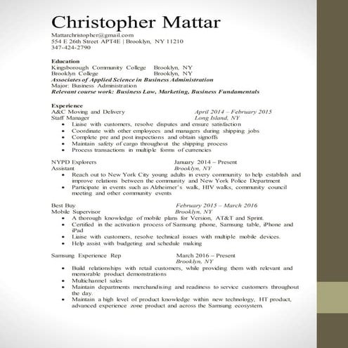 Chris resume | DOCX