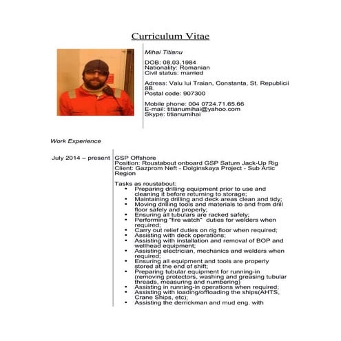 Smith, Robert cv | DOC