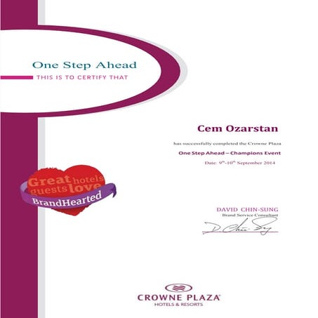 Cem_One step ahead Training | PDF