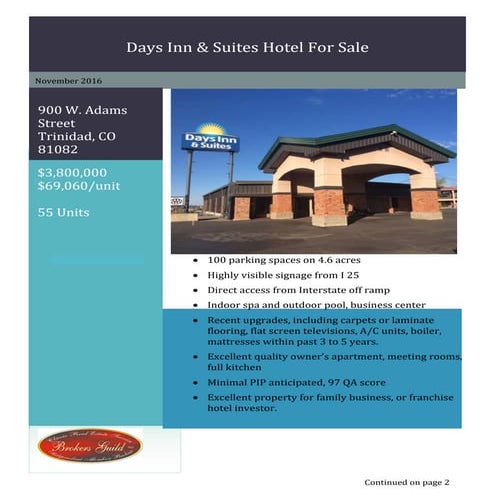 Days Inn Property Flyer | PDF