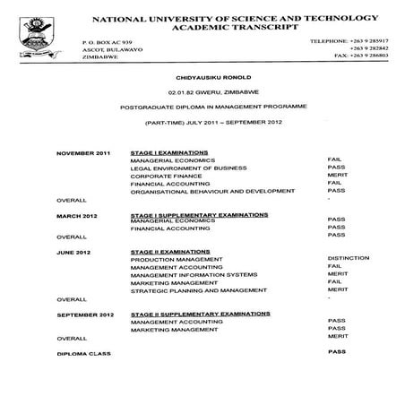 NUST PDGM | PDF