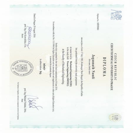 Master Certificate in English | PDF