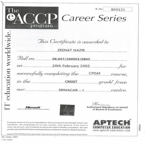 accp career series | PDF