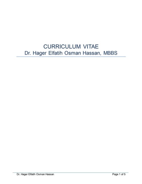 Curriculum Vitae | PDF