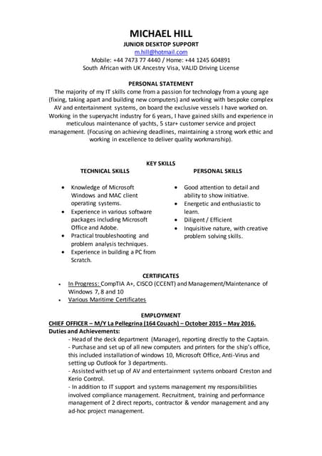 Abbreviated CV May 2016 | PDF