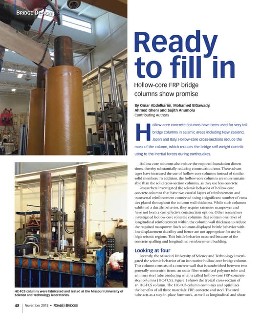 Concrete filled steel tubes | PPTX