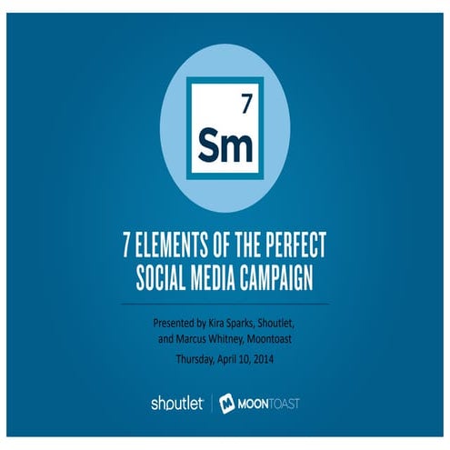 The 7 Elements of a Perfect Social Media Campaign | PPT
