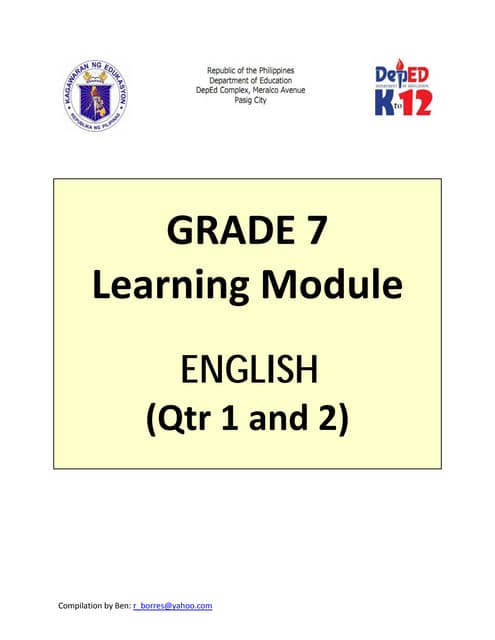 Grade 7 quarter 1 lesson 1 sv agreement barking dogs seldom bite | PDF