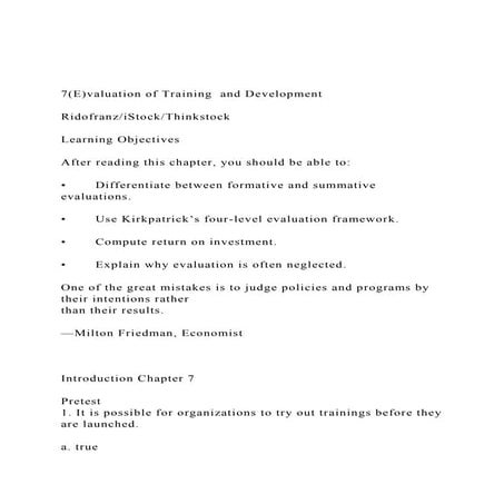 Training Evaluation methods for employee training | PPTX
