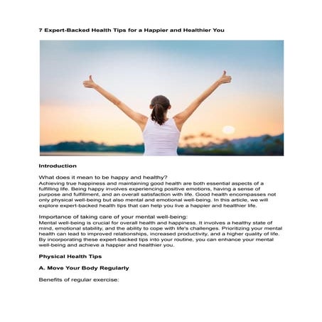 7 Expert-Backed Health Tips for a Happier and Healthier You.pdf ...