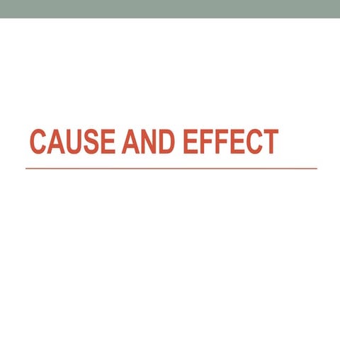 7 PATTERN OF CAUSE AND EFFECT UTFFULFIYFDDD | PPTX
