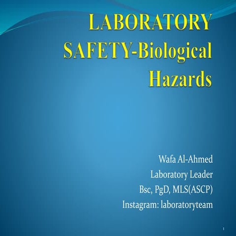 biosafety presentation | PPTX