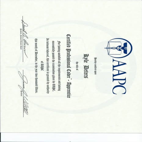 AAPC Certification | PDF