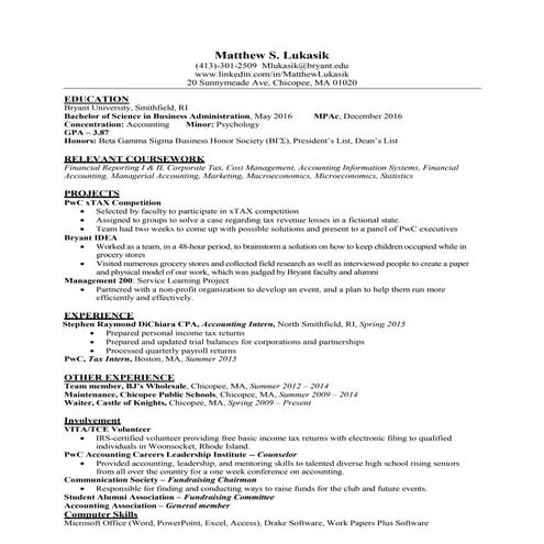 Matthew Smith Resume | DOCX