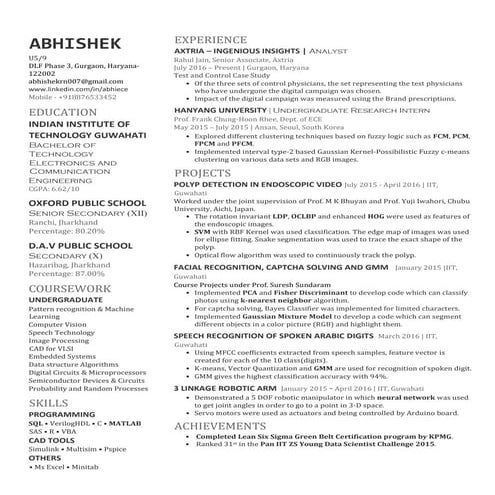 CV_Abhishek | PDF