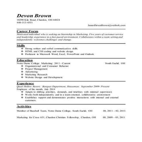 current resume | PDF