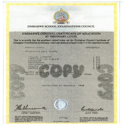 ordinary level certificate.PDF